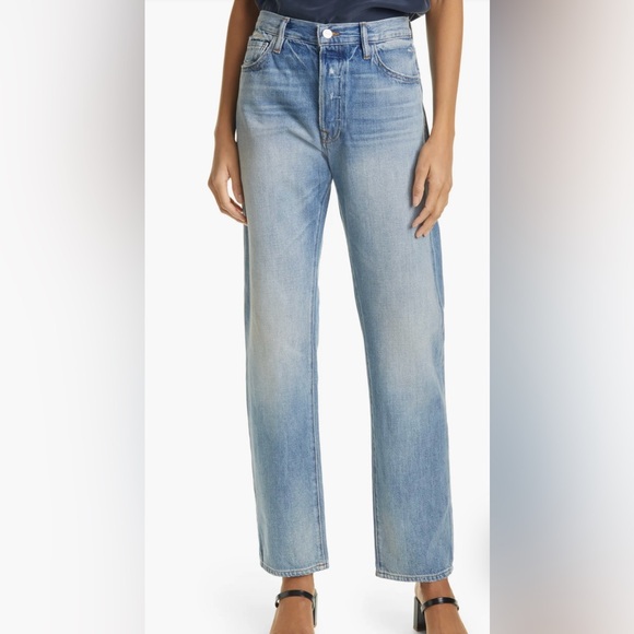 Frame Denim | Jeans | Frame Le Slouch Distressed High Waist Straight ...